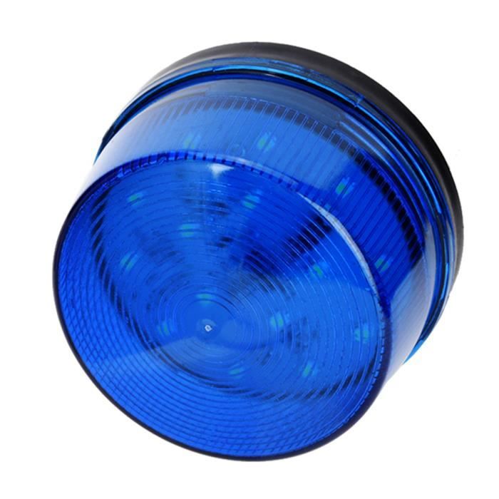 Lampe clignotante - MINIFINKER - LED bleue 12V - Alarme d'urgence - Signal d'avertissement ...