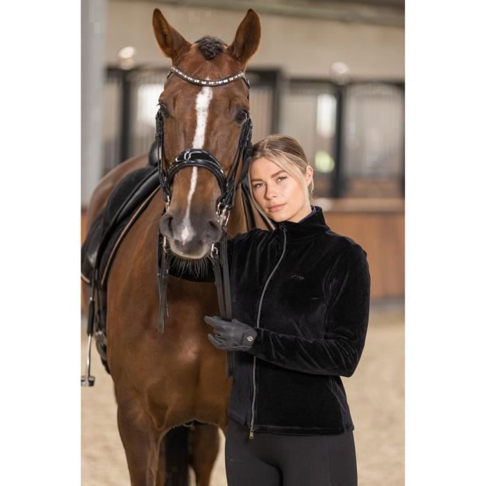 Veste équitation velours femme HV Polo Maya - black - XL - Cdiscount Sport