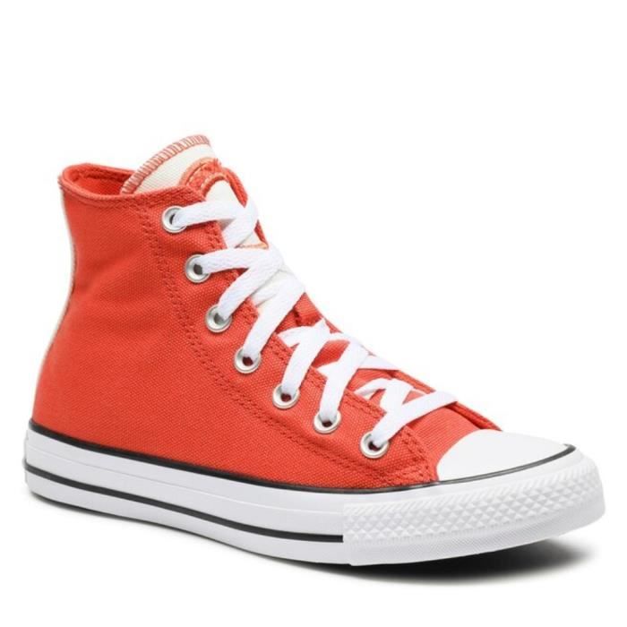 Chaussures CONVERSE Chuck Taylor All Star Letterman Rouge - Femme ...