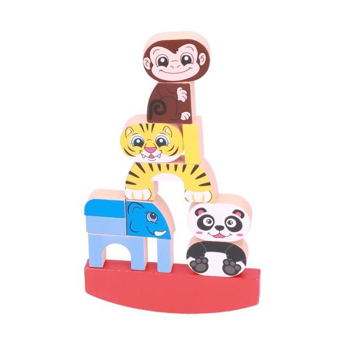 Omabeta Jouet d'empilage d'animaux Jouets de Blocs d'Équilibre d'Animaux Enfants Jeu de Puzzle à ...