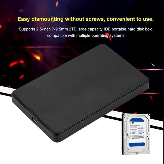Boîtier de disque dur à port parallèle boîtier de disque dur sans vis ...