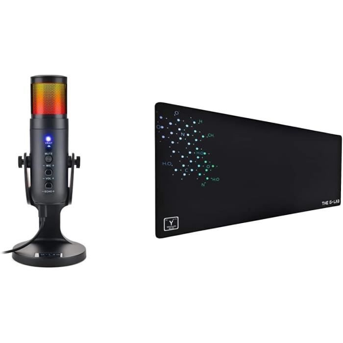 K-Mic Natrium Microphone Gaming Rgb - Support Anti-Vibrations - Micro ...