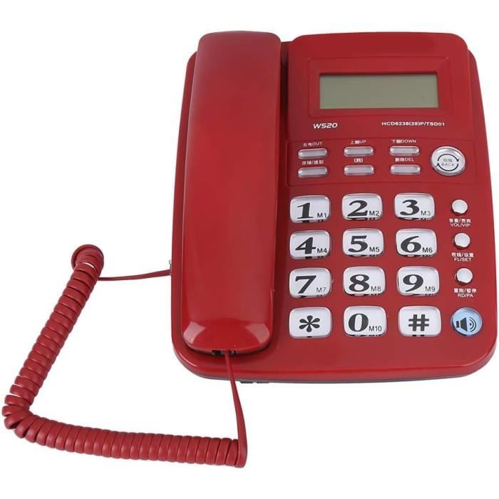 Téléphone De Bureau Sans Fil, Téléphone Fixe D'Appel Mains Libres Fixe ...