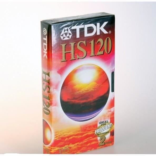 Cassette TDK HS 120 cassette VHS Pal secam vierge pour magnétoscope 2 heures (VENDUE A L UNITÉ ...