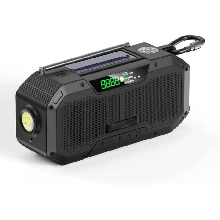 Radio Solaire, Radio Manivelle, Am-Fm Radio D'Urgence, Avec Batterie ...