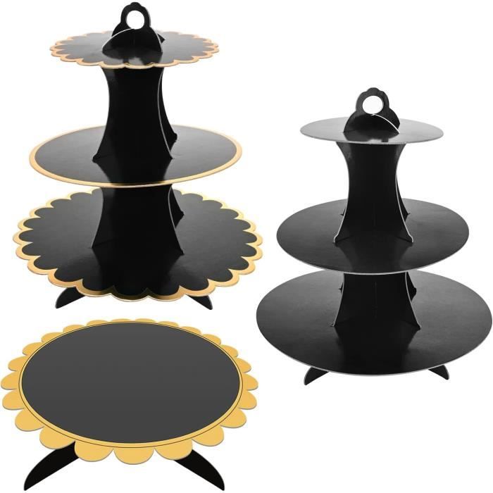 Lot De 3 Présentoirs À Gâteau En Carton À 3 Étages Et 1 Étage À Gâteau ...