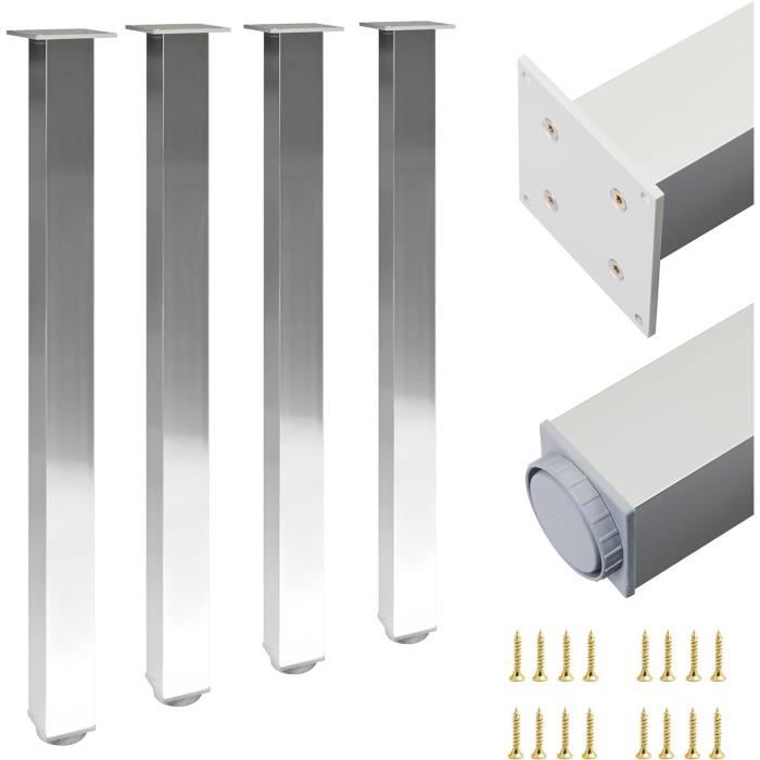 Pied De Table Metal-Alluminium - Robuste Pied De Table Reglable - Pied ...