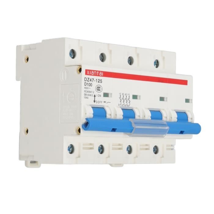 FHE Petit disjoncteur 4P 100A 400V alimentation ignifuge basse tension ...