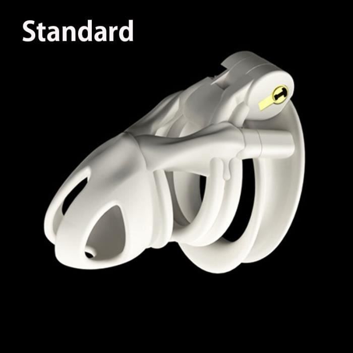 GAINE DE PENIS ,White Standard-with 4 sizes rings--dispositif de ...