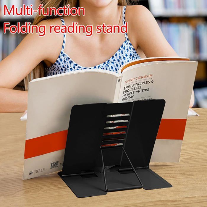 Support De Lecture, Porte Livre En Métal Pliable Enfant Support De ...