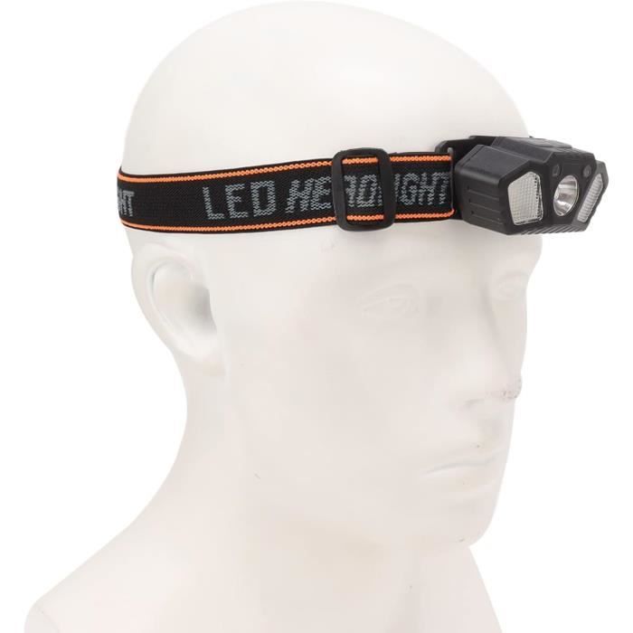 Lampe Frontale Led, Lumière Blanche, Lumière Rouge, Contrôle Des Boutons, Détection De Mouvement ...