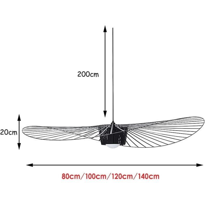 Yoniisea E27 Lustre Vertigo Marron 120, Maximum 40W Suspension Moderne ...