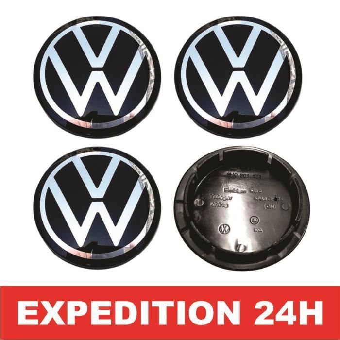 4X CENTRES DE ROUE VW caches moyeu jante alu 65mm emblème VOLKSWAGEN ...