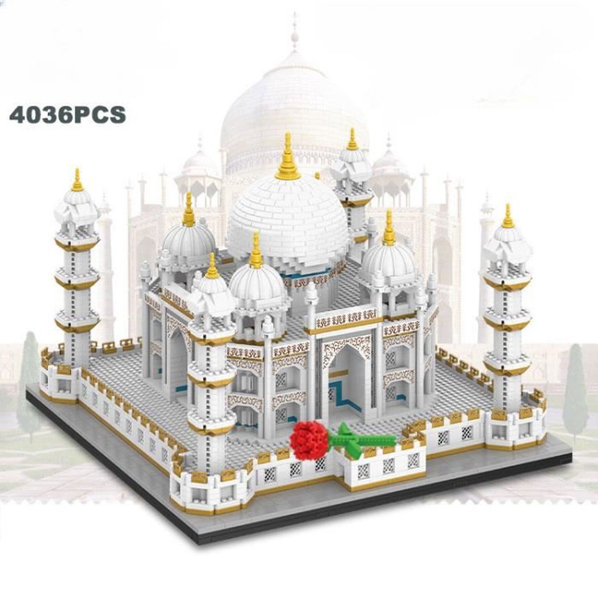 Taj Mahal Architecture, Micro Nano Blocks 3D Puzzle, Brique de Construction Maquette Bricolage ...