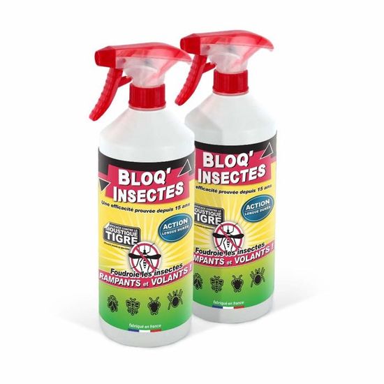 Bloq'Insect Barrage Aux Insectes Lot De 2L|Pulvérisateur Anti Insecte ...