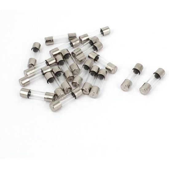 20 Pcs 1.5A 250V Rapide Fusion Verre Tube Fusibles 5mmx20mm F1.5AL250V[255] - Cdiscount Auto