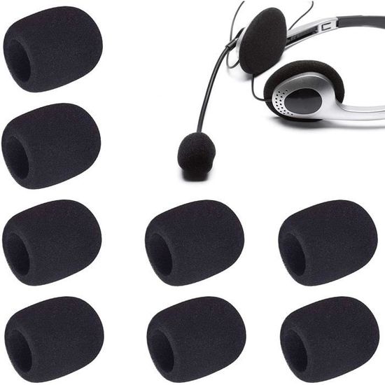 Mousse Micro Casque, 50 pièces Mini Micro Microphone Bonnettes ...