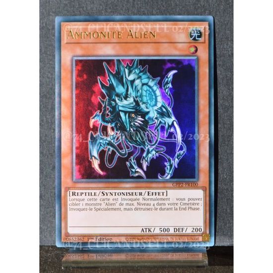 Carte YU-GI-OH GFP2-FR100 Ammonite Alien NEUF FR - Cdiscount Jeux - Jouets