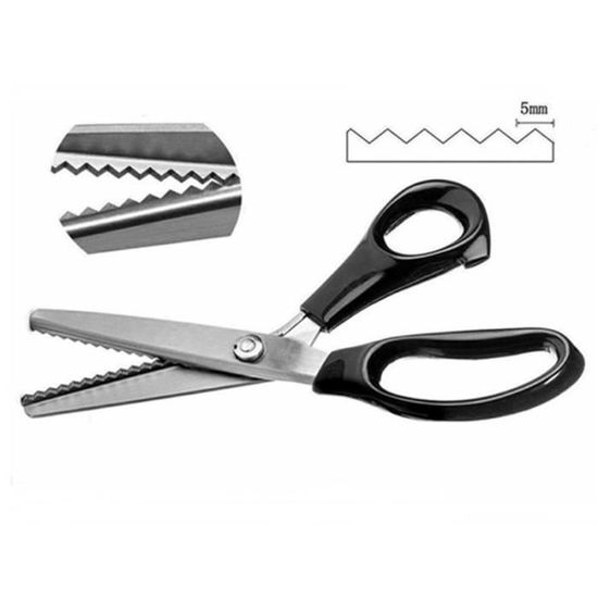 Couleur 5mm Ciseaux Zig Zag Crafts, Ciseaux à cranter, Cuir, Tissu, Coupe de papier, Bricolage ...