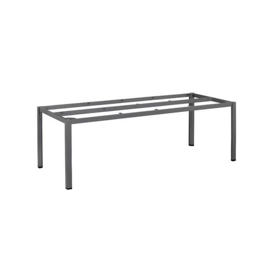 Table modulaire Kettler 220 x 95 cm - Pied carré anthracite - HPL sable ...