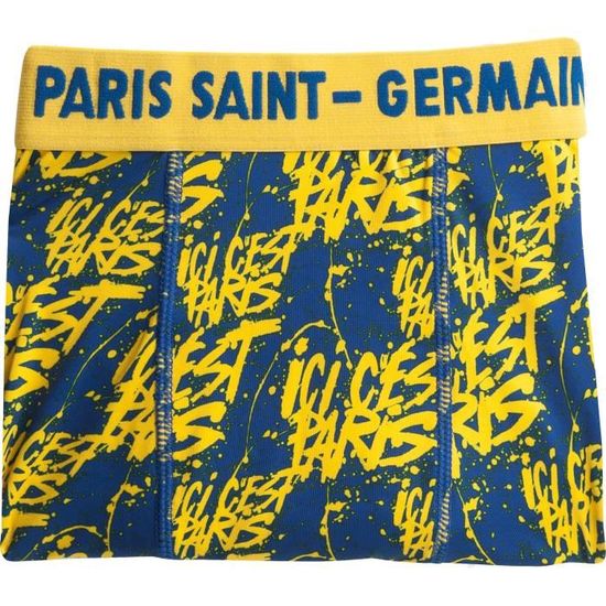 Boxer short PSG - Collection officielle PARIS SAINT GERMAIN Jaune ...
