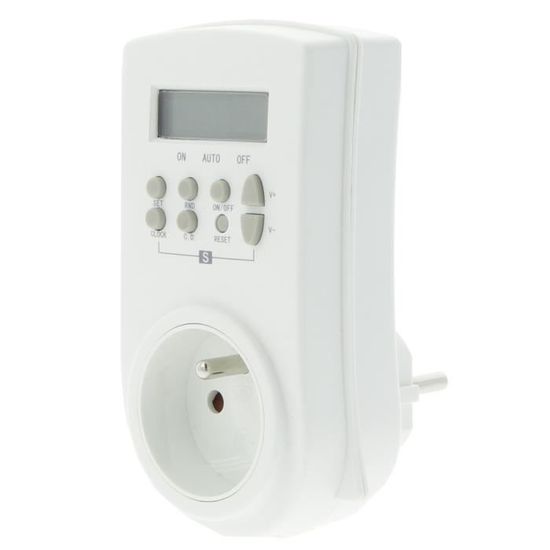 Programmateur digital SEM 3680W - PROFILE - Blanc - Cdiscount Bricolage