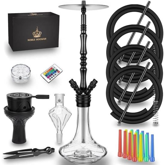Chicha Kit Complet 95 Cm Avec Lumière Led, 4 Tuyaux En Tube En ...