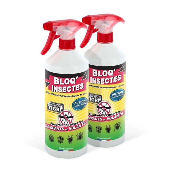 Bloq'Insect Barrage Aux Insectes Lot De 2L|Pulvérisateur Anti Insecte ...
