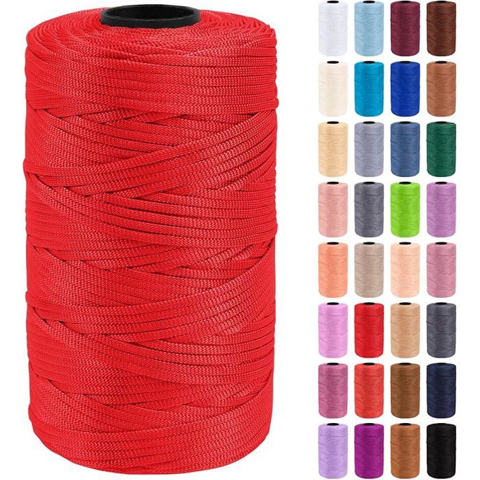 Fil Macram 3mm x 200m Ban Macram en Polypropylne Fil Crochet pour Sac ...