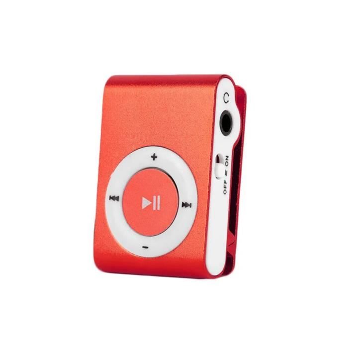 Mini lecteur MP3 portable à pince miroir, lecteur de musique de sport ...