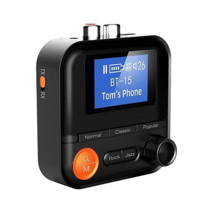 Émetteur-récepteur adaptateur audio 5 modes EQ, pour sauna, téléphone, barre de son, télévision ...