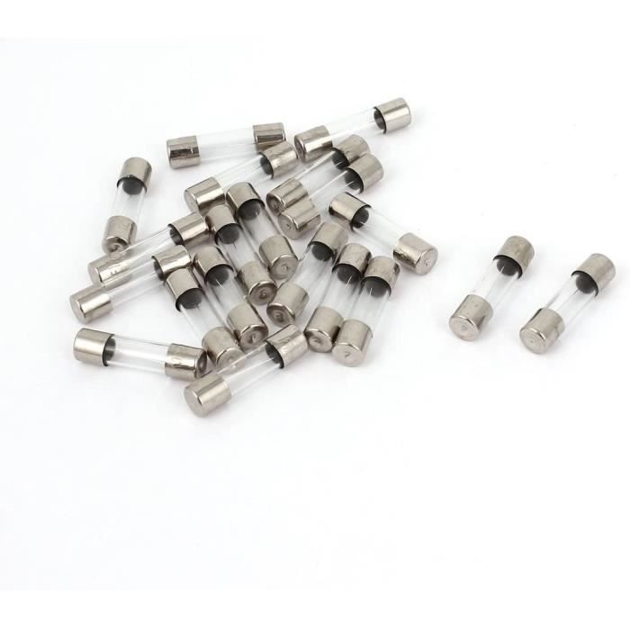 20 Pcs 1.5A 250V Rapide Fusion Verre Tube Fusibles 5mmx20mm F1.5AL250V[255] - Cdiscount Auto