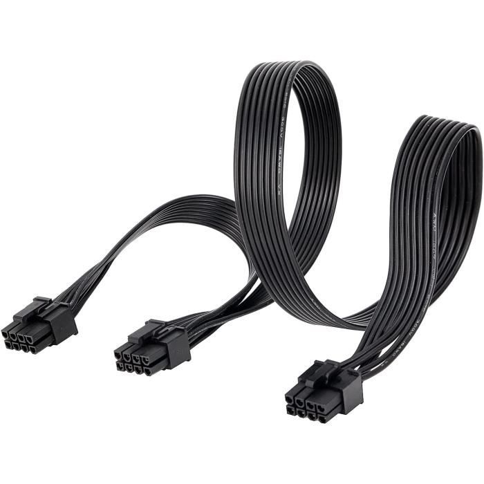 Câble Adaptateur PCI-e 8 Broches vers Double 8 Broches (6 + 2 ...