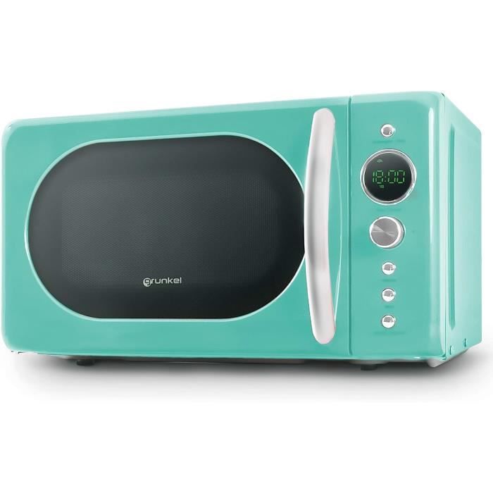 Micro-ondes de 20 l de capacité avec design vintage et 5 niveaux de ...