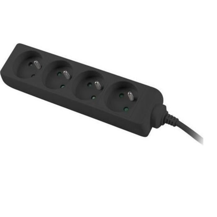 Multiprise - PremiumCord - PPA4-02BK - 4 prises - 2m - Noir - Cdiscount ...
