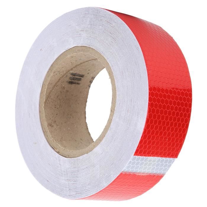 QID-Ruban adhésif de sécurité * 50mm Reflective Safety Tape Red White ...