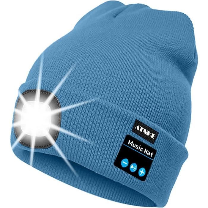 Led Bluetooth Bonnet Lumineux, Rechargeable Usb Rechargeable Musical ...