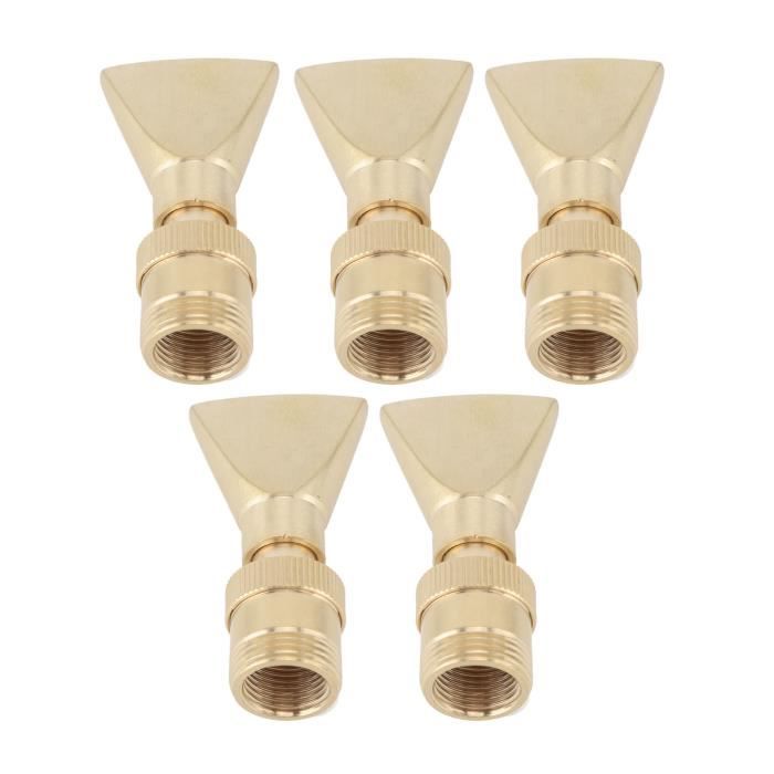 ESTINK buse de fontaine d'eau en forme d'éventail 5 pièces buses de fontaine en laiton en forme ...