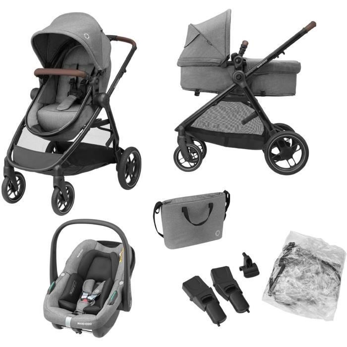 Maxi-Cosi Zelia S Trio Poussette 3 en 1,0 à 4 Ans,Jusqu'à 22 kg ...