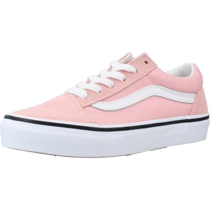Basket Vans - 134981 - Rose - Fille - Enfant - Lacets Rose - Cdiscount ...