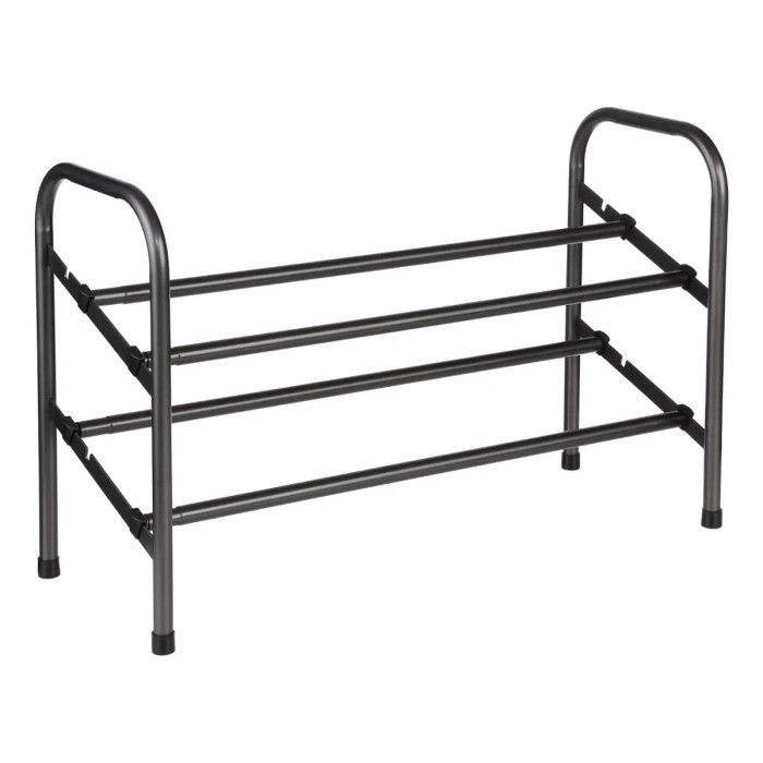 Range Chaussures - PARIS PRIX - Extensible 10 Paires - Métal - Gris ...