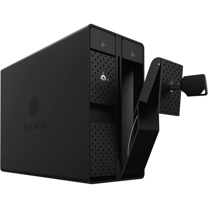 Boîtier À 2 Compartiments Pour Disque Dur 3,5 Pouces Avec Fonction Raid ...