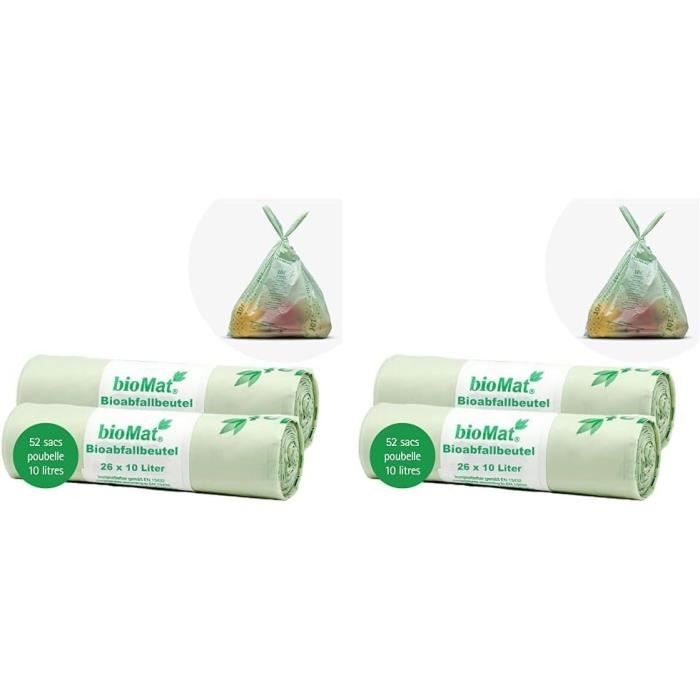 Sachets Compostables À Déchets De 10 Litres (20 Pcs. De Sachets Bio ...