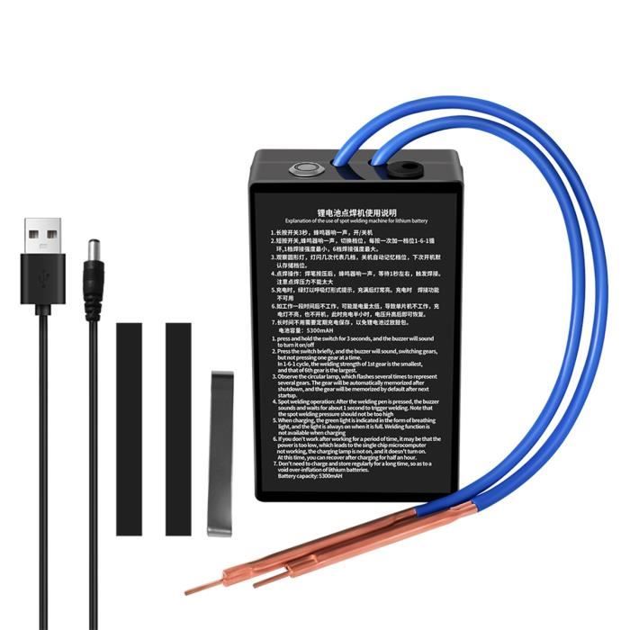 Mini Soudeuse par Points Portative 0,1-0,15 Mm 5300MAh 6 Vitesses ...