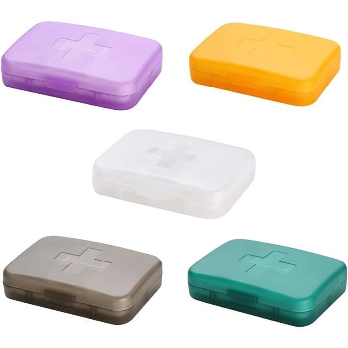 5Pcs Pilulier Semainier Francais Matin Et Soir, Pilulier 7 Jours 6 ...