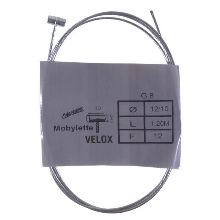 Câble VELOX mobilette MBK vintage DECOMPRESSION acier 1.2 m 1.2 mm ...