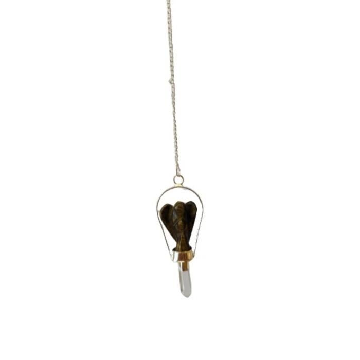 Pack Objets De Decoration - WLM - Pendule ange en Oeil de tigre - Achat ...