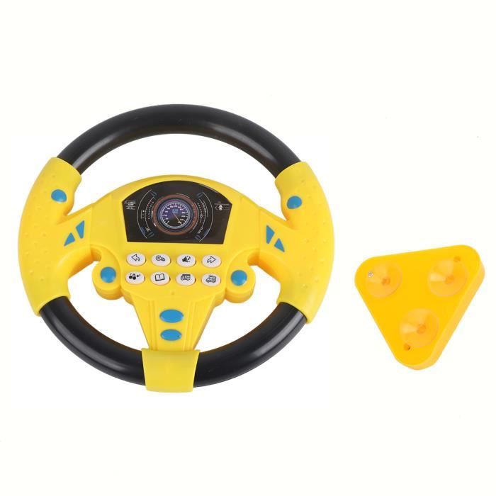 Volant de simulation de conduite pour enfants - ZERODIS - Jouet éducatif musical avec ventouse ...