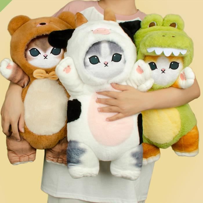 50 cm - Chat Mofusand en peluche Kawaii pour enfants, Peluche animale ...