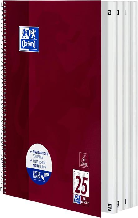 College Lot De 5 Cahiers Lignés Violet Format A4 80 Feuilles[J2630 ...